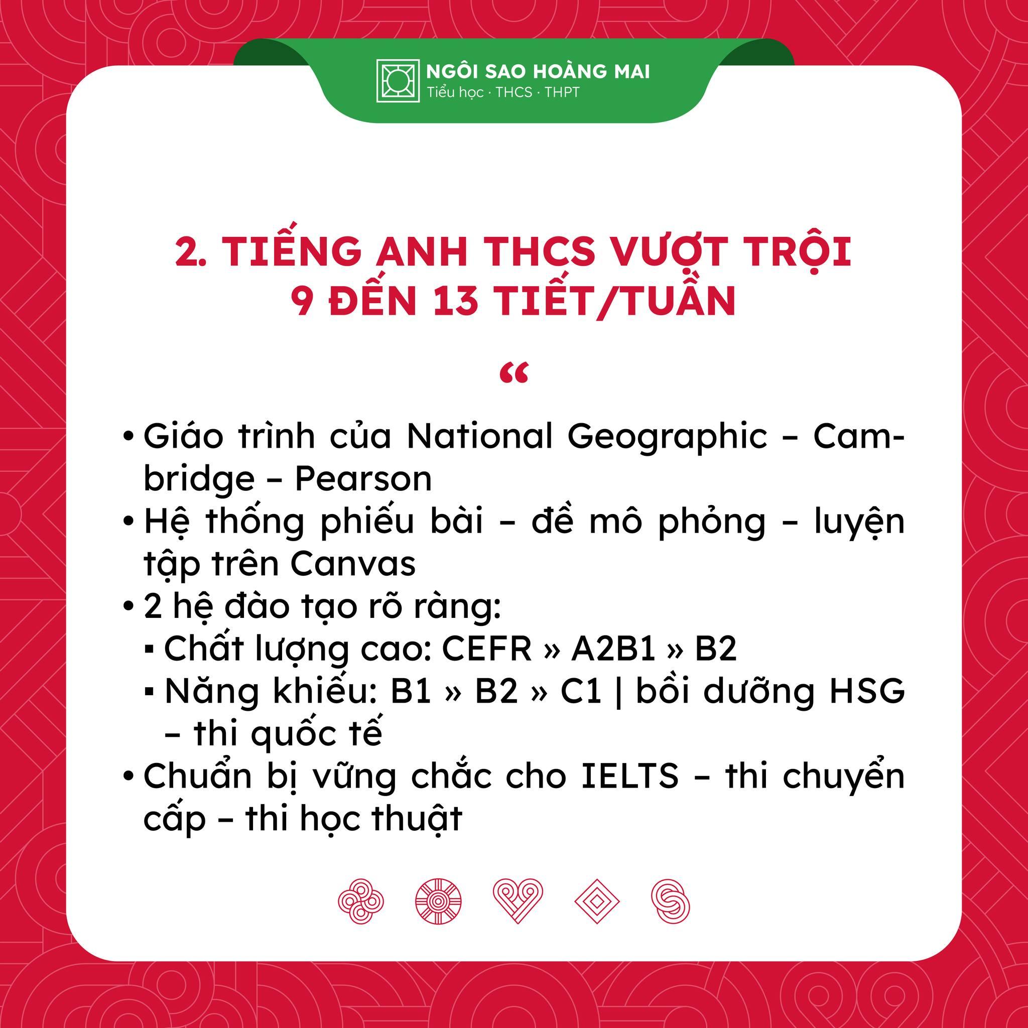 BẬT MÍ 10 “ĐIỂM VÀNG” CỦA CHƯƠNG TRÌNH THCS NGÔI SAO HOÀNG MAI